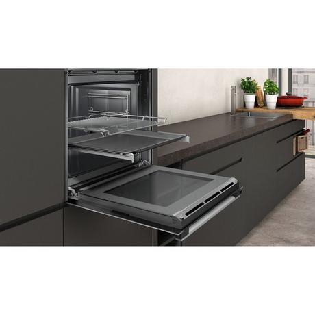 Neff B1ACE4HN0B 59.4cm Built In Electric CircoTherm Single Oven - BLACK ...