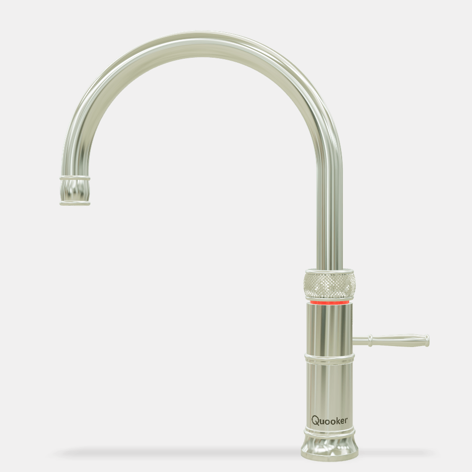 Quooker Classic Fusion Round with COMBI Tank & CUBE in Nickel - 2 ...