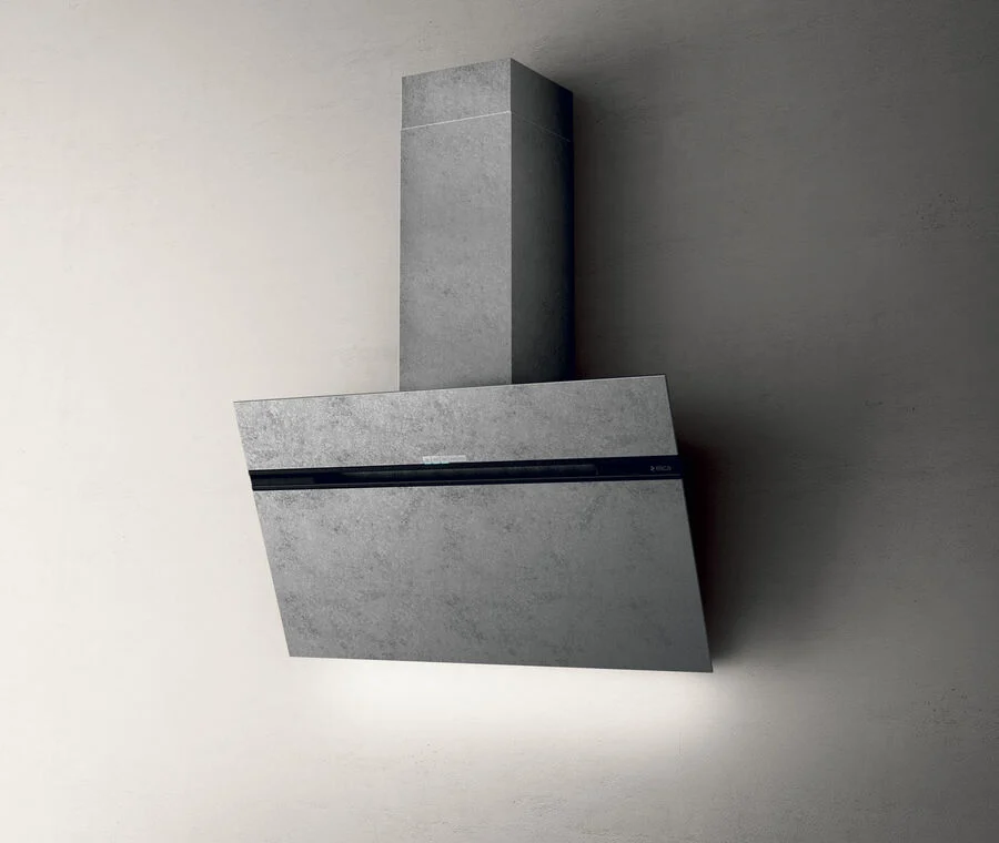 Elica Ascent Urban 90cm Angled Extractor Hood in Zinc - ASC-URB-ZC