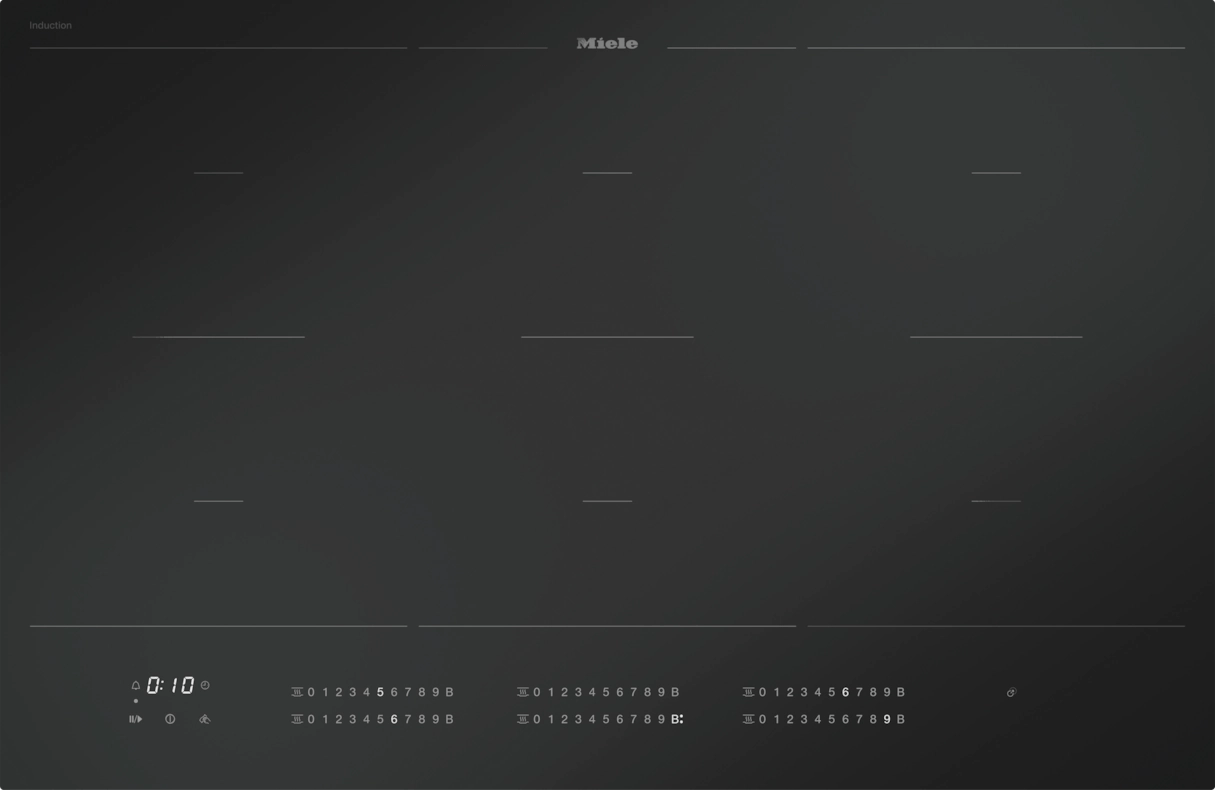 Miele KM7576-2FL 80cm Induction Hob - KM7576-2FL