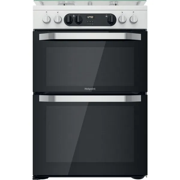 Hotpoint HDM67G9C2CW/UK 60cm Freestanding Cooker with Gas Top - HDM67G9C2CW
